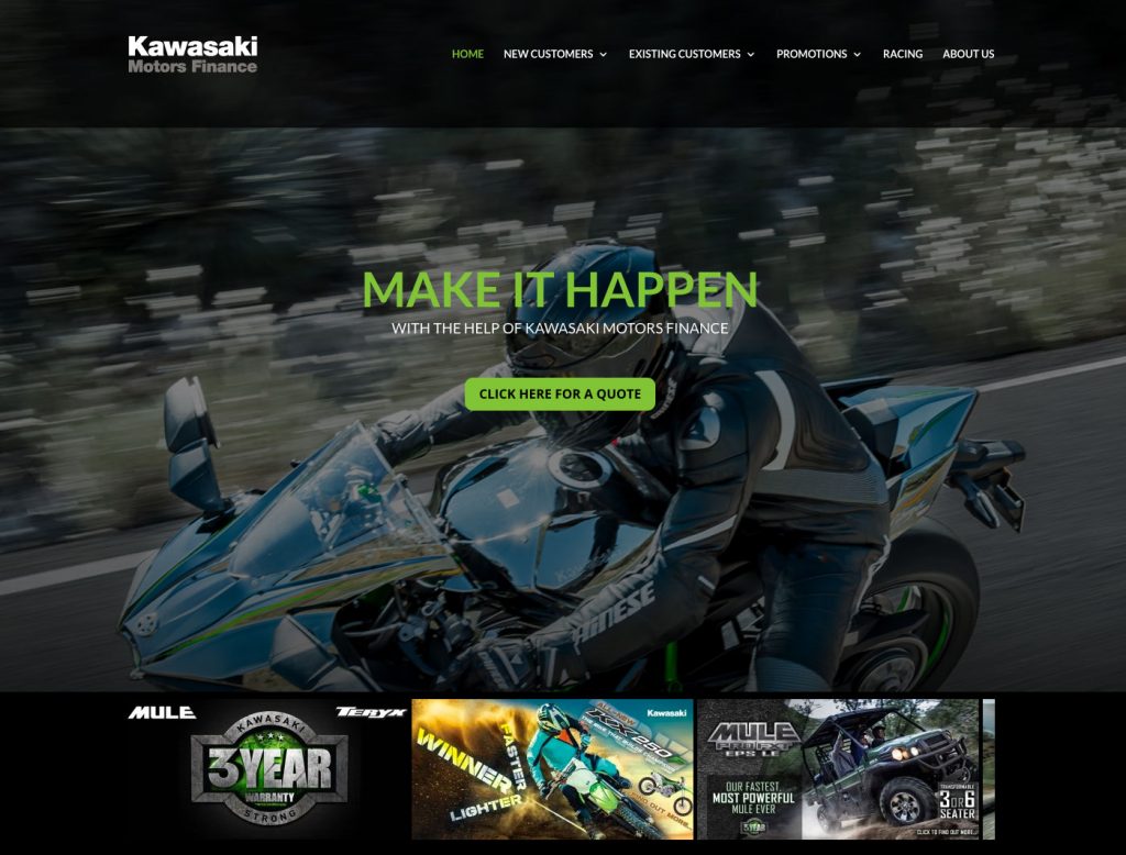 website-design-kawasaki-motors-finance-v2 | Graphic Media